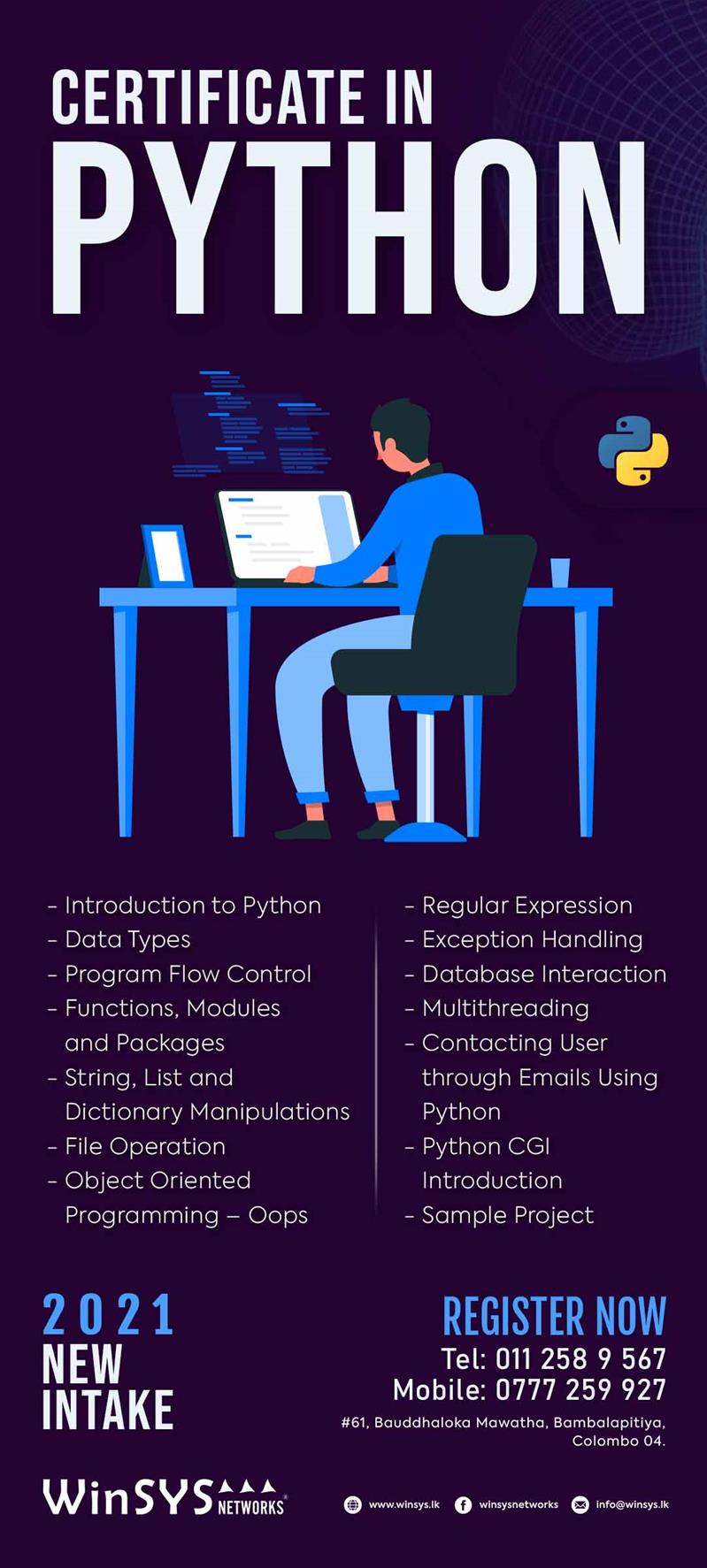 Certificate in Python Programming | CareerFirst